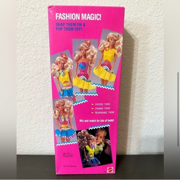 Barbie | Toys | Snap N Play Barbie Doll Vintage 991 Snap On Clothes ...